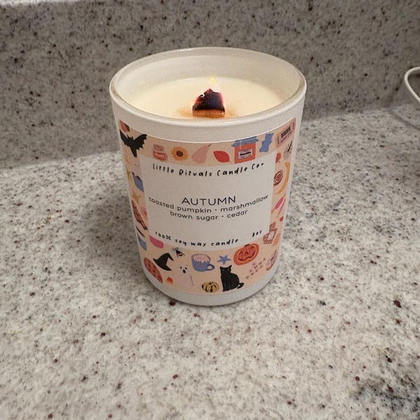 Autumn Candle | 8oz Soy | Little Rituals Candle Co. - Etsy