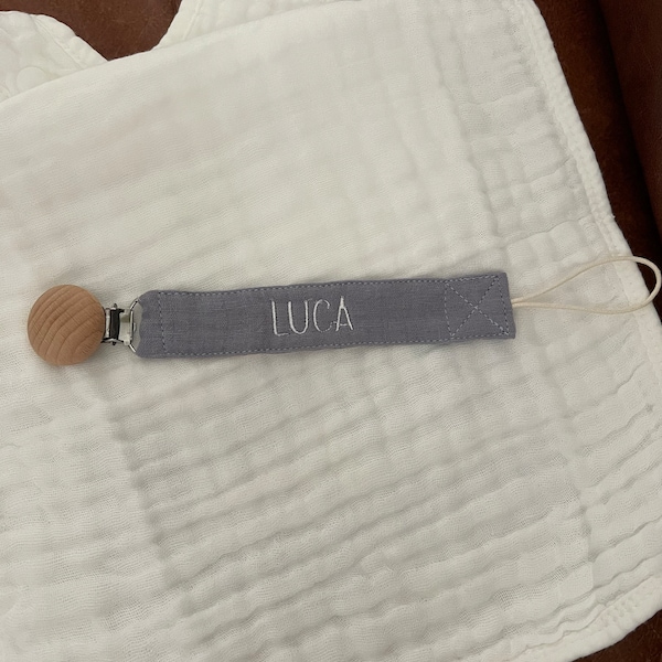 Personalized Baby Shower Gift Pacifier Clip With Name Custom Pacifier ...