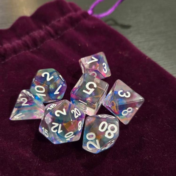 Arcane Fissure Metal Dnd Dice Set | for TTRPG Games Such as Dungeons ...