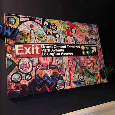 3D Retro Pop Art Sign, Unique Freestanding Desk Modern Pop Art Decor ...