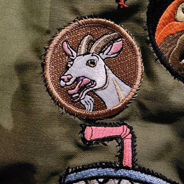 Screaming Goat Patch - 2 Inch Diameter Embroidered Patch - Etsy