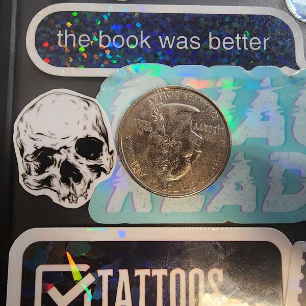 Mini Skull Stickers Goth Art Spooky Season Dark Horror Art Journal ...