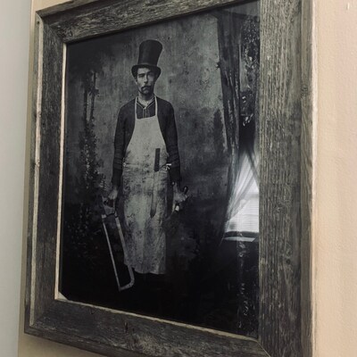 Vintage Photo Butcher With Meat Cleaver Print. Gothic Wall Art Dark ...