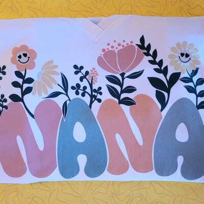 Nana Png, Floral Mama Shirt Png, Mothers Day Png, Retro Mama Shirt Png, Boho Summer Shirt Png ...