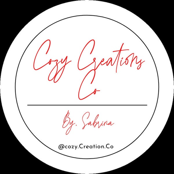 Editable Circle Label Template, Custom Digital Product Sticker Template ...