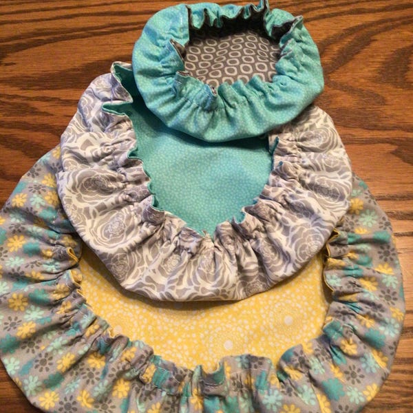 Fabric Bowl Covers Sewing Pattern in 3 Sizes: Reversible, Reusable (PDF ...