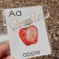 ALPHABET Cards Watercolor Montessori Flash Educational Material ...