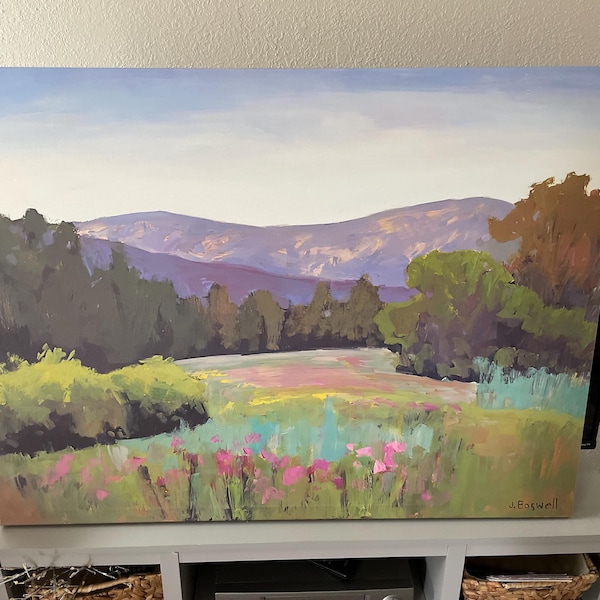 Jennifer Boswell 12x12 Sheep Signed Canvas Print From Original Oil ...