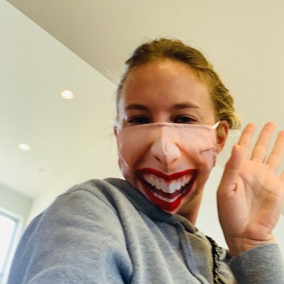 4 Pack Funny Face Masks - Etsy