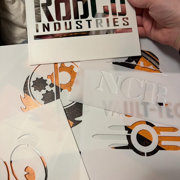 Fallout Corporations Stencil Bundle 2 - Etsy