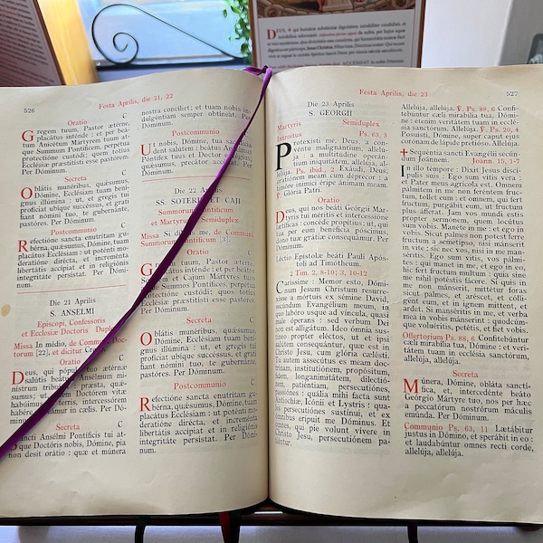 Altar Missal Leather Tabs – Set of 5 Tabs With Sticky Strips, Choose ...