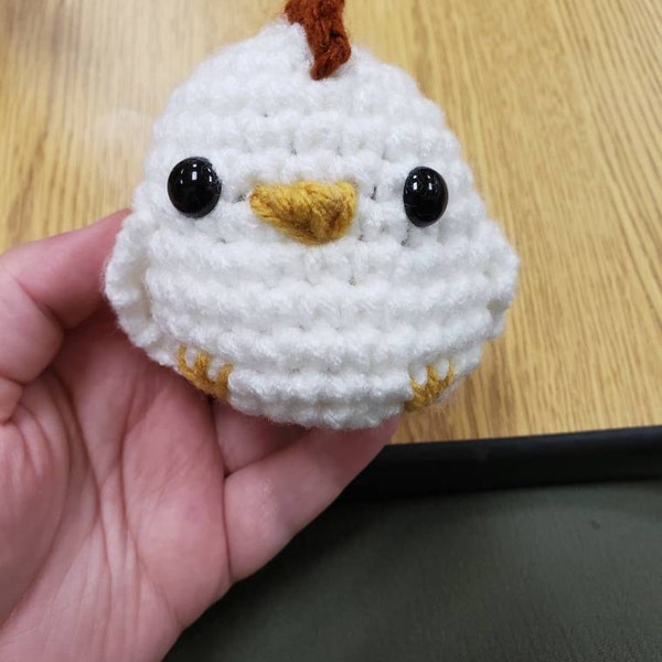 Crochet Chicken Fidget Toy Pattern, DIY Amigurumi Bird Tutorial ...