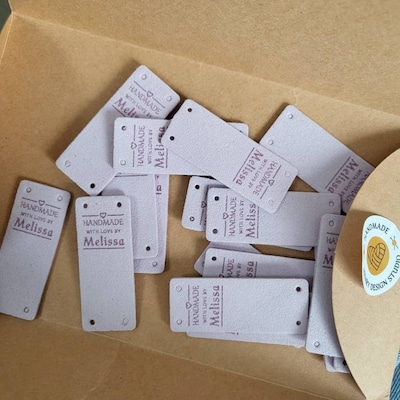 Personalized Crochet Labels Customized Handmade Tags Natural - Etsy