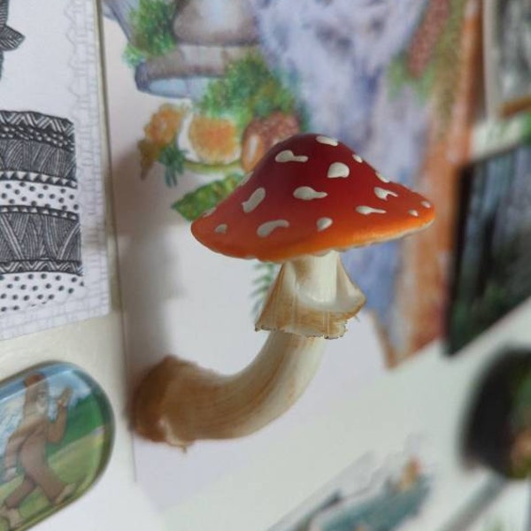 Cute Clay Mushroom Magnets for Your Fridge/blackboard - Etsy