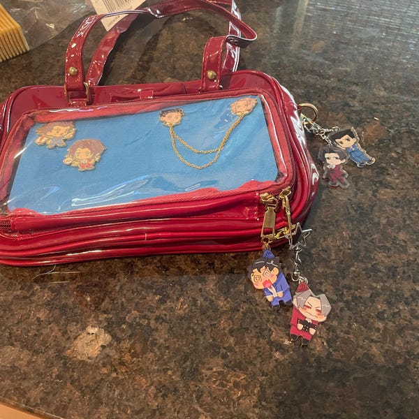 Kawaii Ita Tote Bag, Pins Collection Bag, Itabag With Insert, Large ...