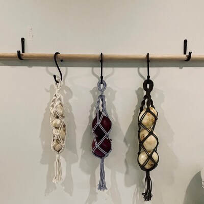 Macrame Onion Net, Condiment Kitchen Storage, Wall Decor and Wall ...