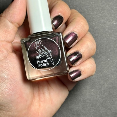 Parrot Polish Versatile Lady Magnetic Nail Polish Red/brown - Etsy