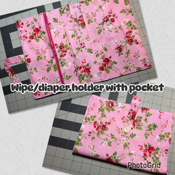 Nala Diaper Clutch Sewing Pattern PDF | Baby Wipes & Diapers Organizer | DIY Nappy Bag With ...
