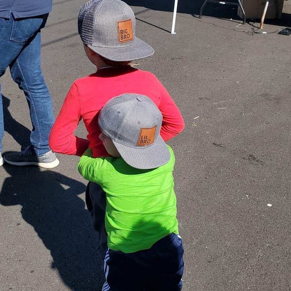 Brother Matching Sibling Hats, Big Bro, Lil Bro Snapback Caps, Big ...