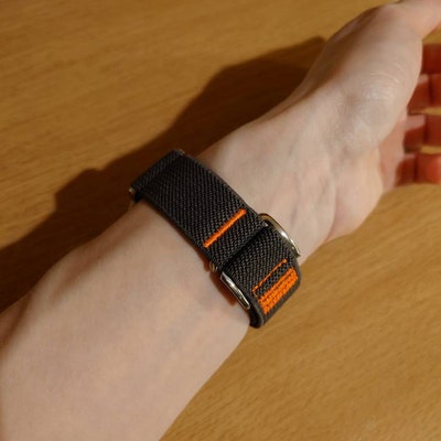 Multicolor Nylon Fabric Smart Watch Band Sport Fitness Quick on Loop ...