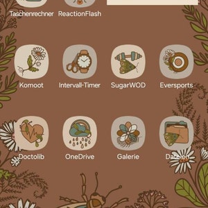Cozy Fall App Icon Set Autumn Aesthetic Ios App Icons Custom Home ...