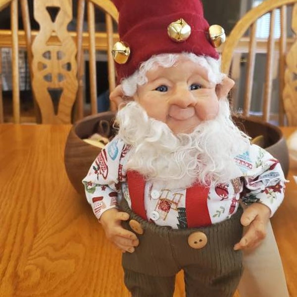 Elf Art Doll, Elf, Gnome, Woodland Elf Doll, bart - Etsy