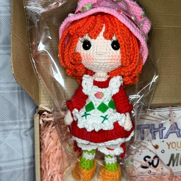 Strawberry Shortcake Doll | Amigurumi Strawberry Shortcake | Strawberry ...