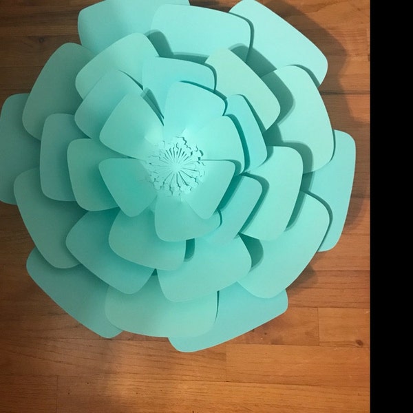 Paper Flower Center, Paper Flower SVG, Paper Flower Backdrop, 3 Paper ...
