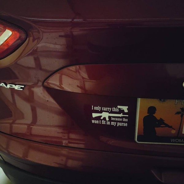 I Carry A Gun Becasue A Cop is Too Heavy Car Stickers Vinyl Decals - Etsy