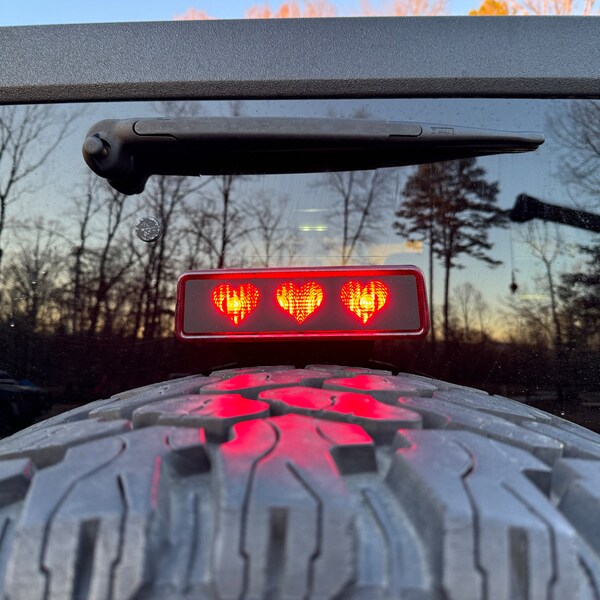 Hearts 3rd Brake Light Cover/ Fits 07-2017 JK Wrangler Jeeps - Etsy