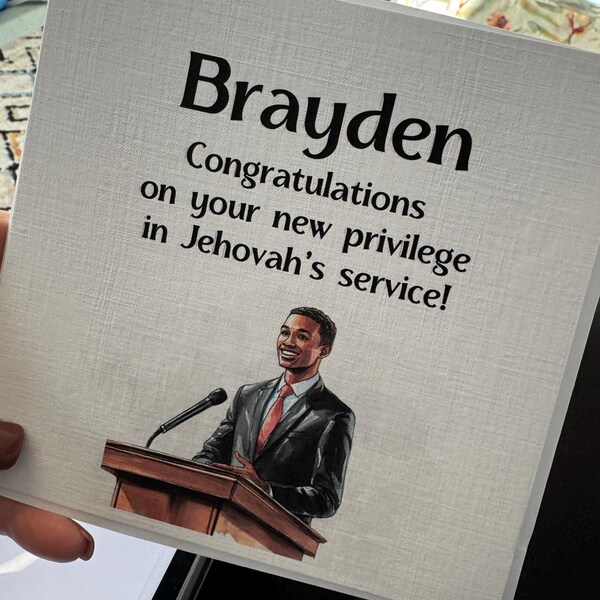 Thank You Card - Reflecting Jehovah’s Love | Gratitude Card for Acts of ...