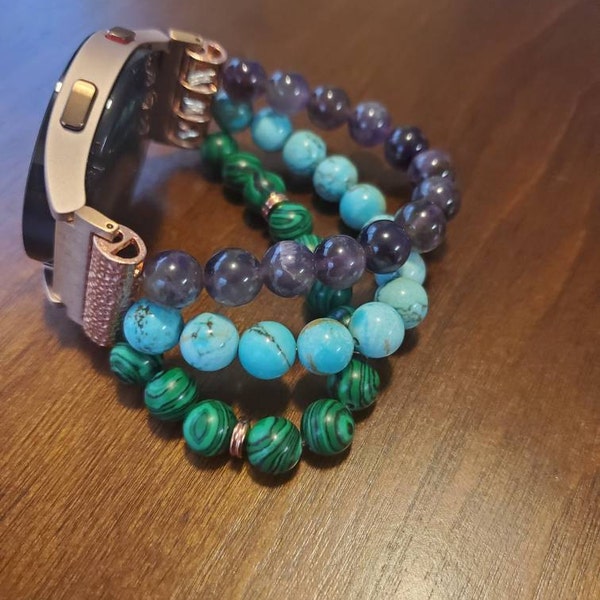 Handmade Samsung Fossil Watch Gemstone Personalized Band. Samsung Watch ...