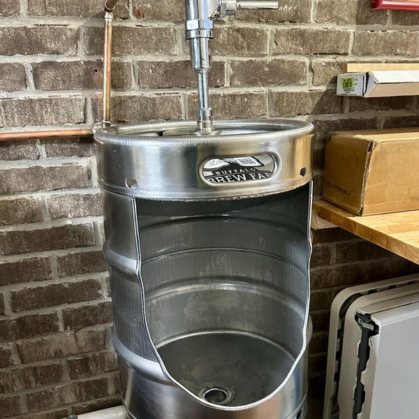 Beer Keg Urinal Trough - Etsy