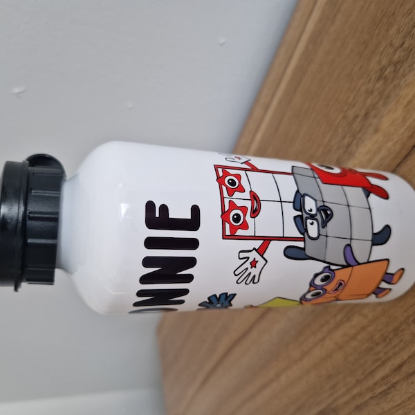 Personalized Numberblocks Water Bottle - Children's Sports Drink Bottle ...