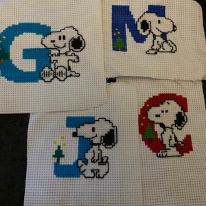 Set of Charlie Brown and Friends Vintage Cross Stitch Patterns to ...