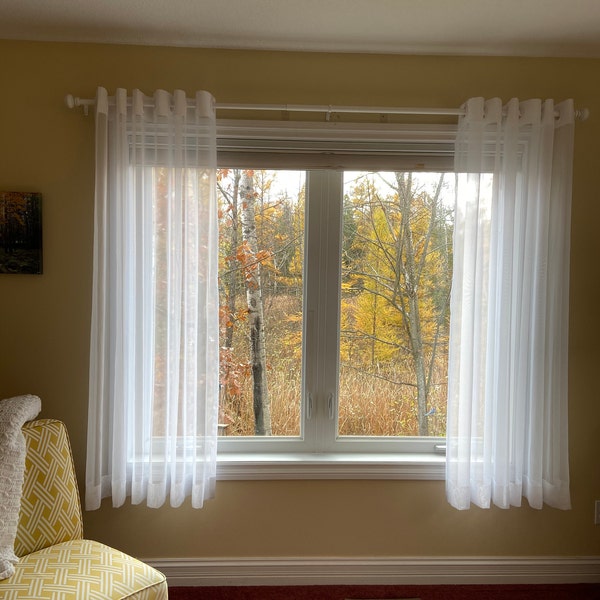Sheer Curtains, Voile Drapery “empire”, Window Sheers, Sheer Curtains ...