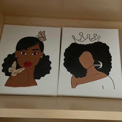 Custom Pre Drawn Outline DIY Canvas Panel Paint Party for Adults - Etsy