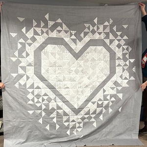 PAPER MINI Exploding Heart Quilt Pattern by Slice of Pi Quilts wall ...