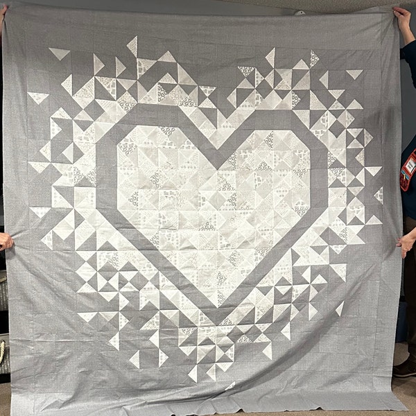 PDF MINI Exploding Heart Quilt Pattern Digital Download by Slice of Pi ...