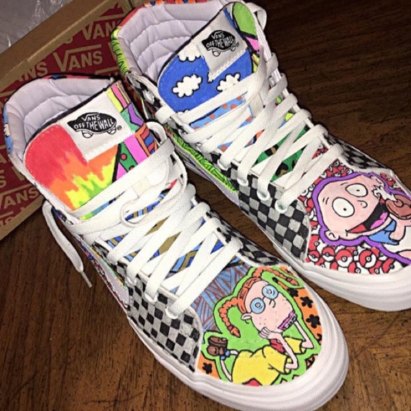 Custom Sk8-hi Vans - Etsy