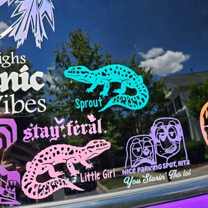 Lace Monitor Vinyl Car Decal, Cute Lizard Reptile Sticker - Etsy