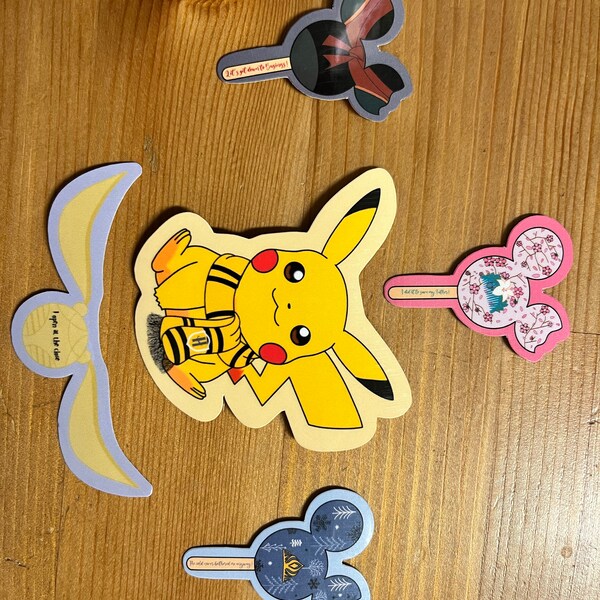Pikachu Wizard Sticker - Etsy