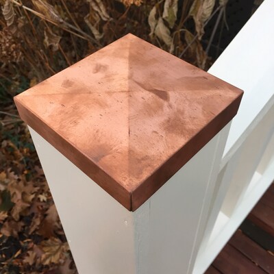 Solid Copper Post Caps - Etsy