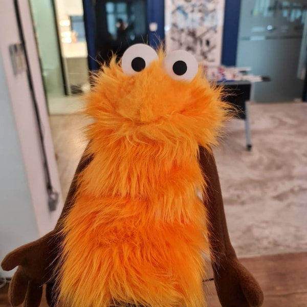 Little Gustav, an Orange Muppet Who Likes Birds, Sandwiches With Cheese ...