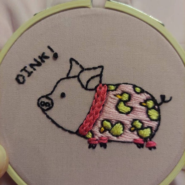 PDF PATTERN. Pigs in Pyjamas Embroidery Design. Digital Download With ...