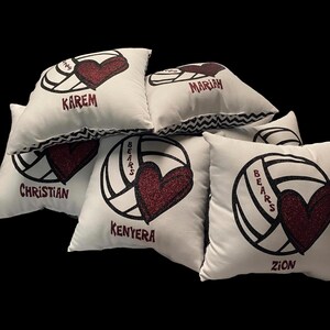 Girls Personalized LIVE LOVE CHEER Pillow Glitter and Bling Custom ...