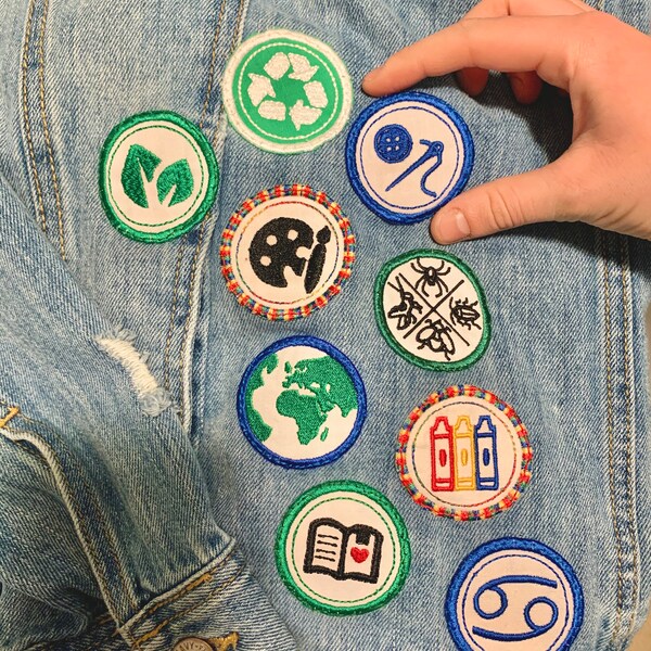 2" Recycling Merit Badge, Patch! Custom Made! - Etsy