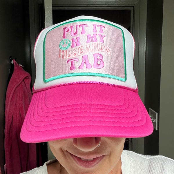 Husbands Tab Hat | Trucker Hat, Trucker Hats for Women, Bachelorette ...