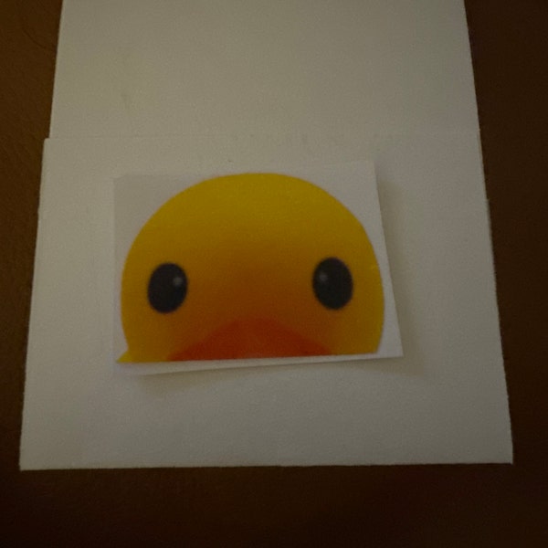 Duck Peeker Rear View Mirror/sun Visor Decal - Etsy