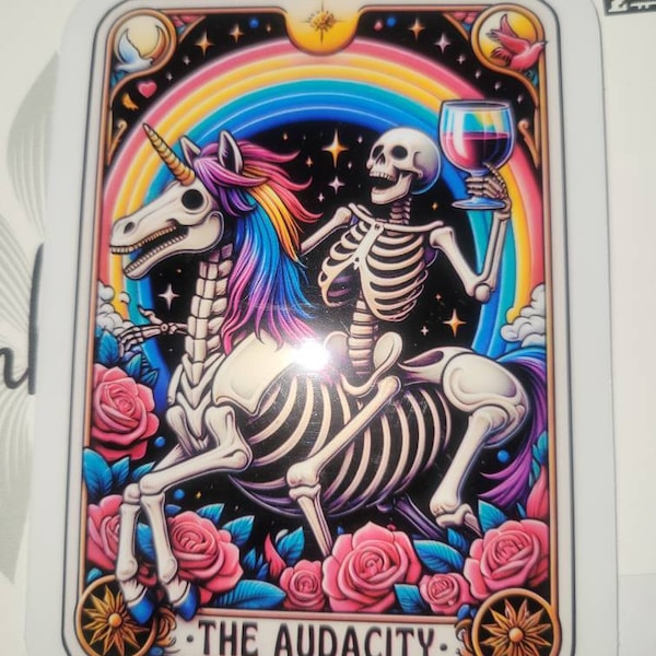 The Audacity Stickers, Funny Tarot Card Decals, Funny Mom Gift, Best ...